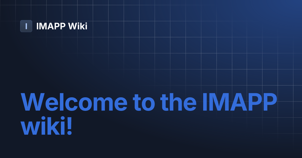 Welcome to the IMAPP wiki! | IMAPP Wiki